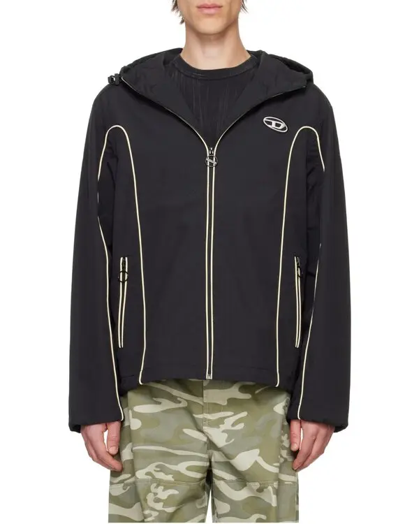 DIESEL® J-hives Logo-appliqué Hooded Jacket