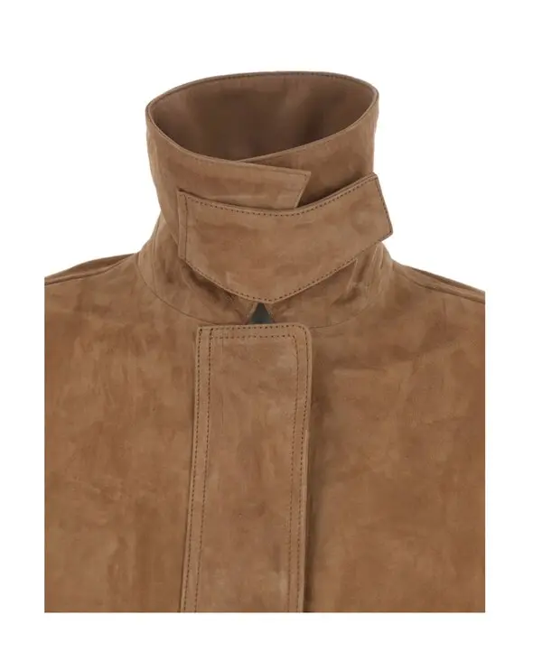 ARMA Kaylee Suede Coat - Mocha