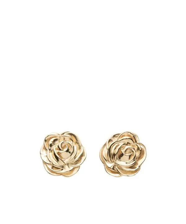Magda Butrym Rose Stud Earrings - Golden