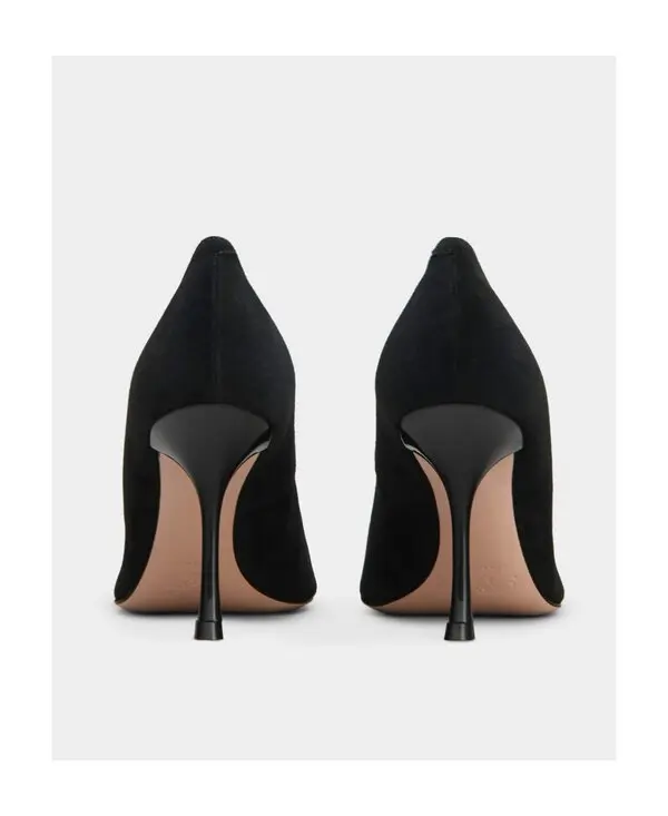 ROGER VIVIER D Collet Suede Pumps - Black