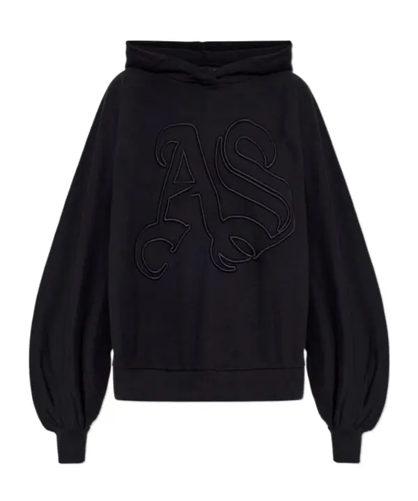 ALLSAINTS Artia Logo Hooded Sweater - Black
