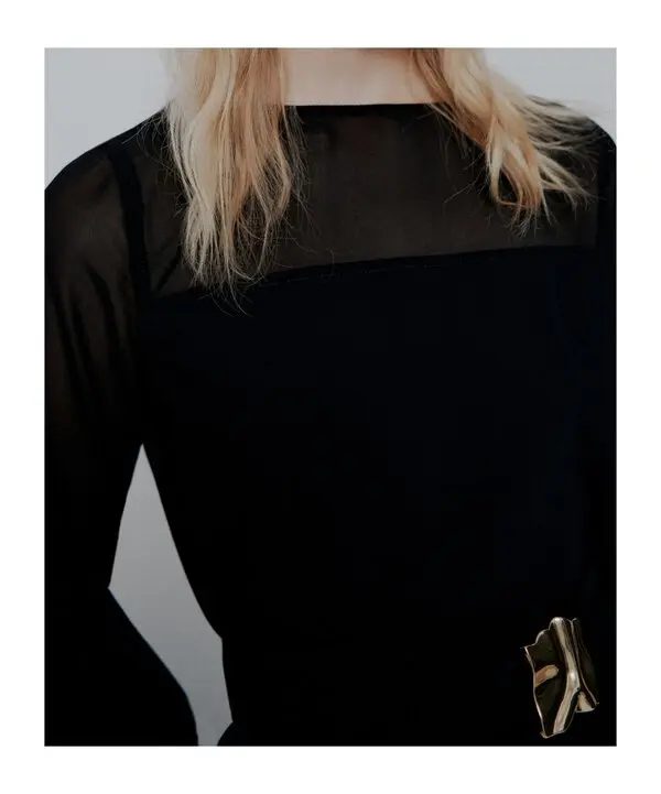 Marella Envers Satin And Georgette Belted Dress