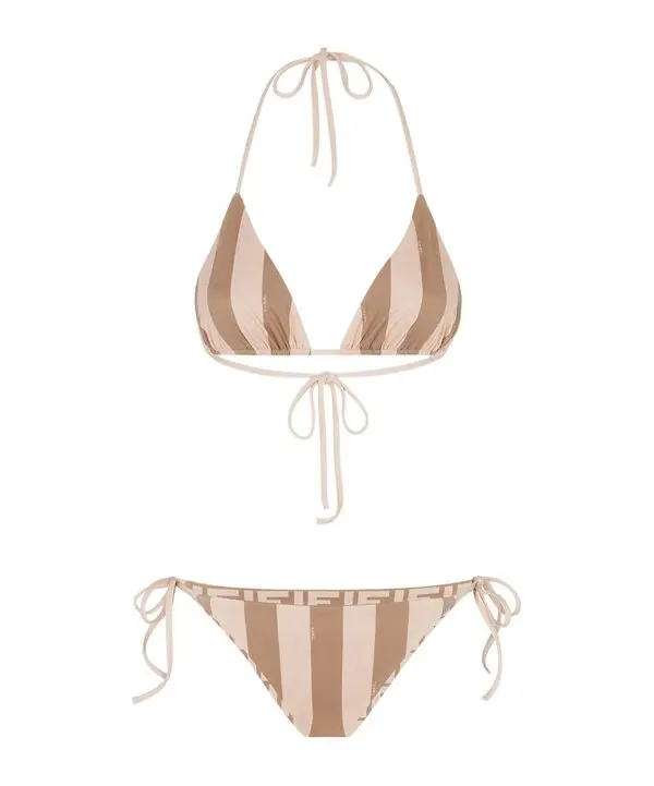 Fendi Reversible Triangle Bikini Set - Pink