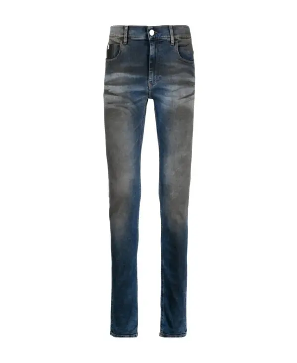 1017 Alyx 9sm Slim-cut Washed Jeans With Logo Decals