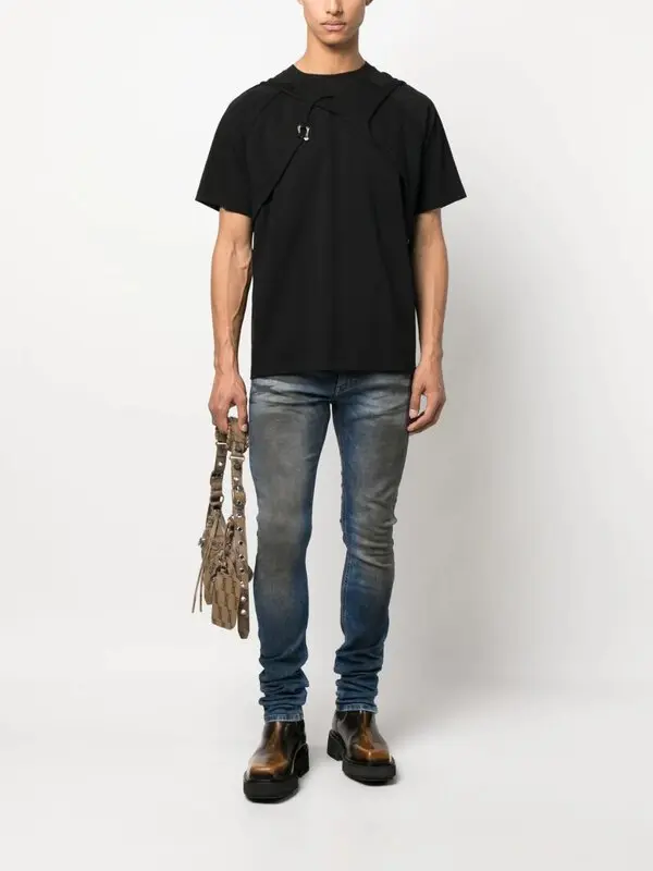 1017 Alyx 9sm Slim-cut Washed Jeans With Logo Decals