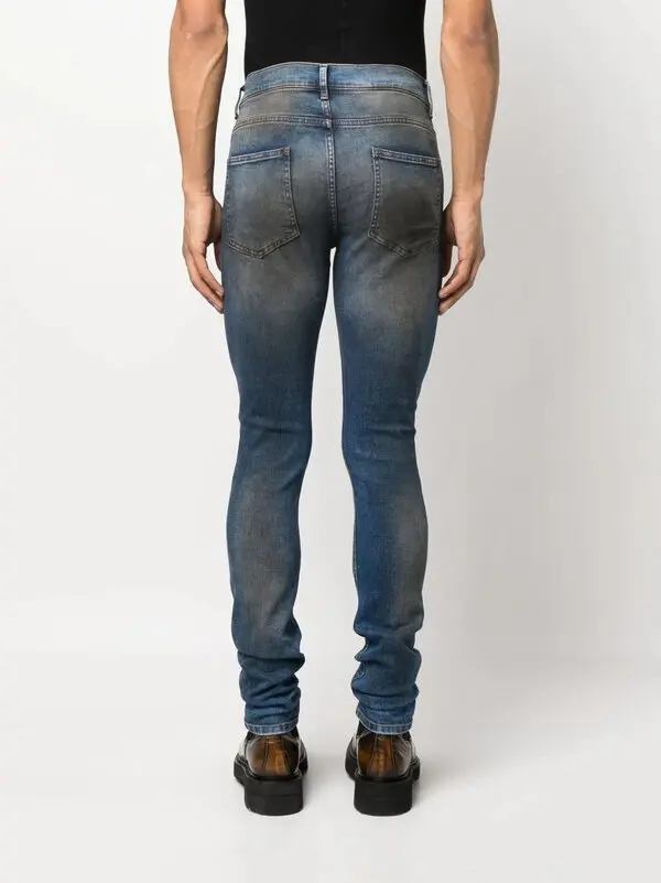 1017 Alyx 9sm Slim-cut Washed Jeans With Logo Decals