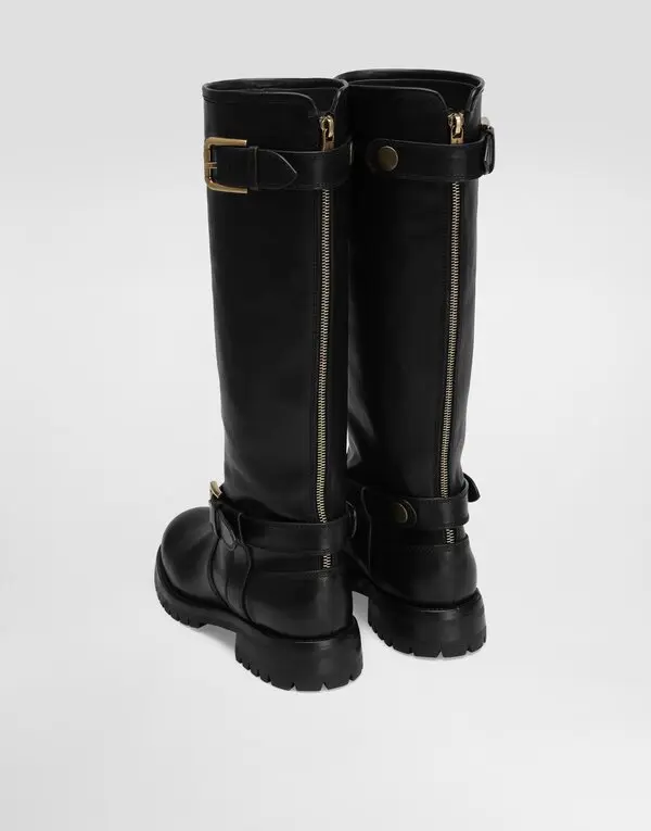 Dolce & Gabbana Buckled Knee-high Boots