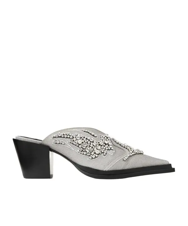 JIMMY CHOO Cece Mule Ii 60 Embellished Mules - Black