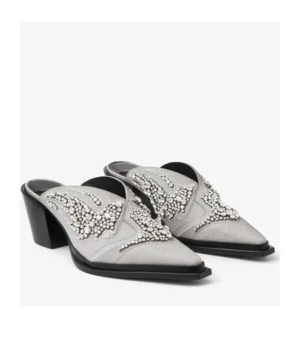 JIMMY CHOO Cece Mule Ii 60 Embellished Mules - Black