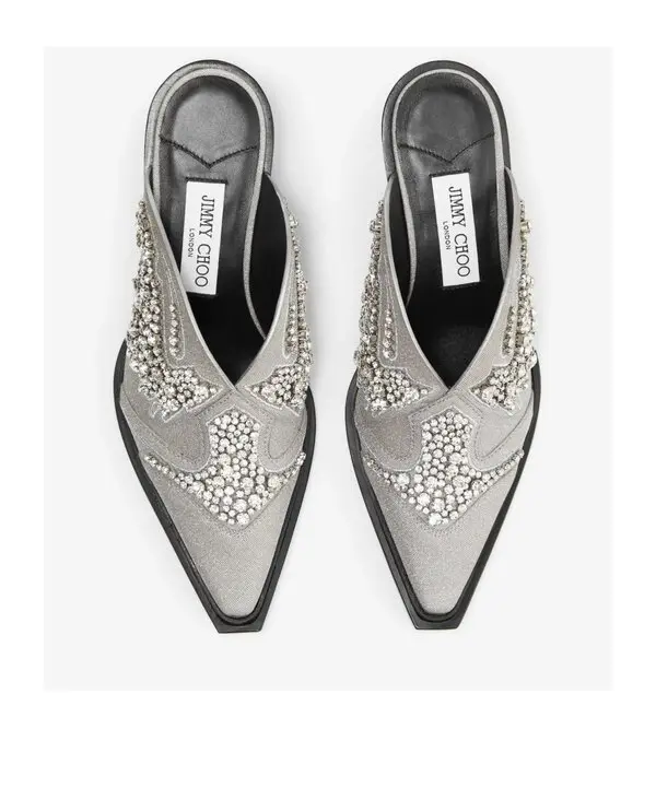 JIMMY CHOO Cece Mule Ii 60 Embellished Mules - Black