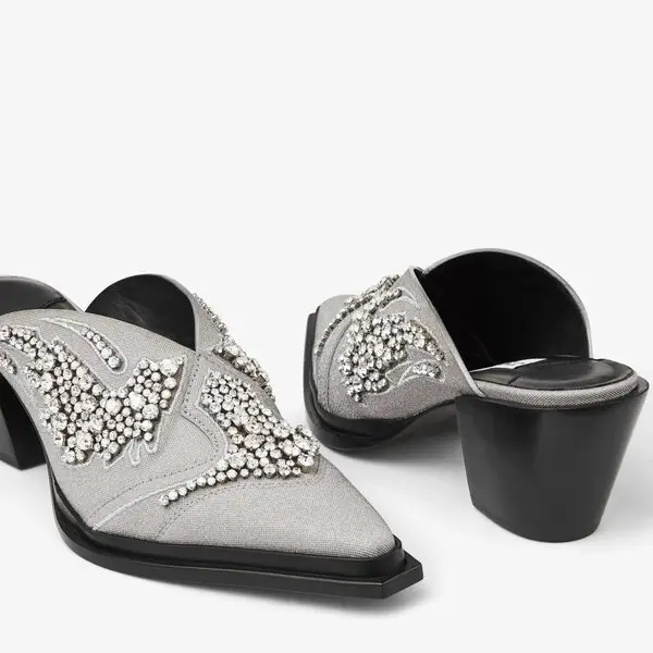 JIMMY CHOO Cece Mule Ii 60 Embellished Mules - Black