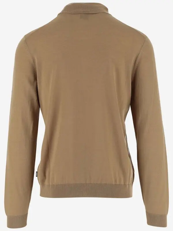 Hugo Boss Roll-neck Knitted Jumper - Brown