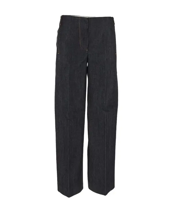 Tory Burch Princess Seam Pleated Jeans