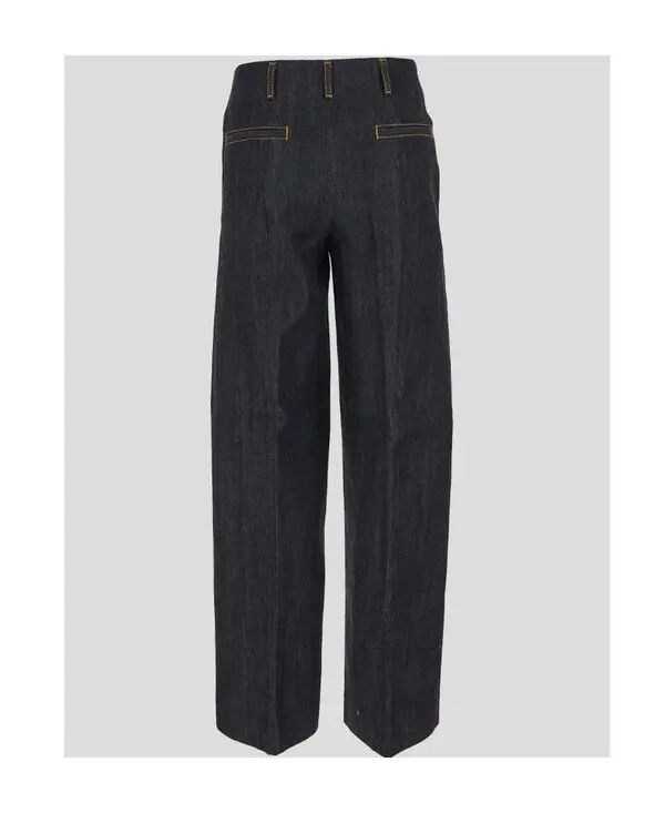 Tory Burch Princess Seam Pleated Jeans