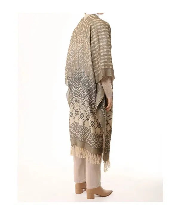 Brunello Cucinelli Geometric-print Cape