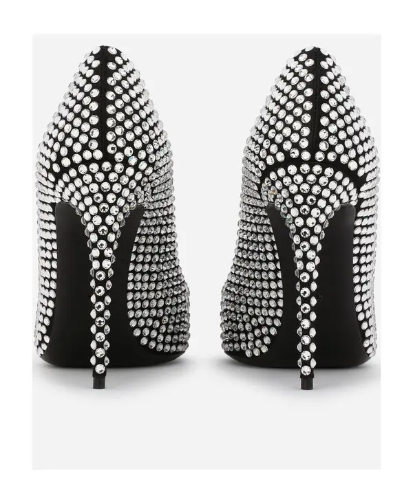 Dolce & Gabbana Embellished Pointed Toe Pumps - Black