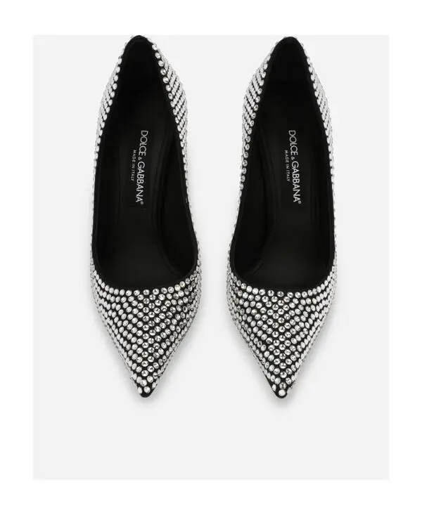 Dolce & Gabbana Embellished Pointed Toe Pumps - Black