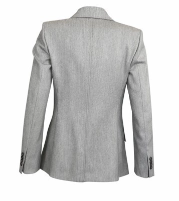 Max Mara Double-breasted Blazer With Notched Lapel - Gray
