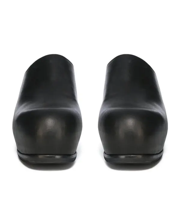 Rick Owens Ballast Mule With Shark-toothed Sole And Notched Square Heel