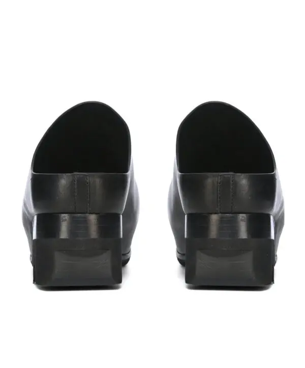 Rick Owens Ballast Mule With Shark-toothed Sole And Notched Square Heel