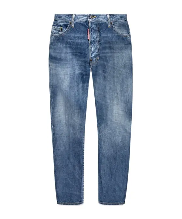 Dsquared2 Mid-rise Logo Detailed Jeans