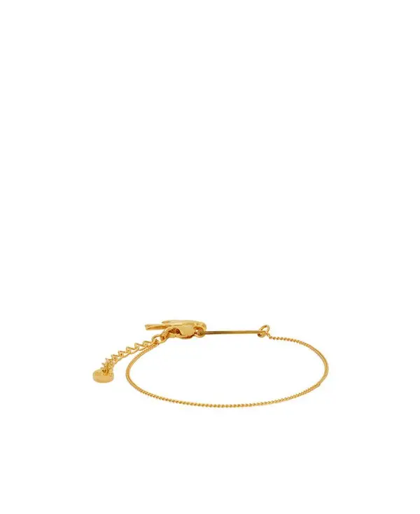 Alexander McQueen Gold Tone Flying Swallow Bracelet