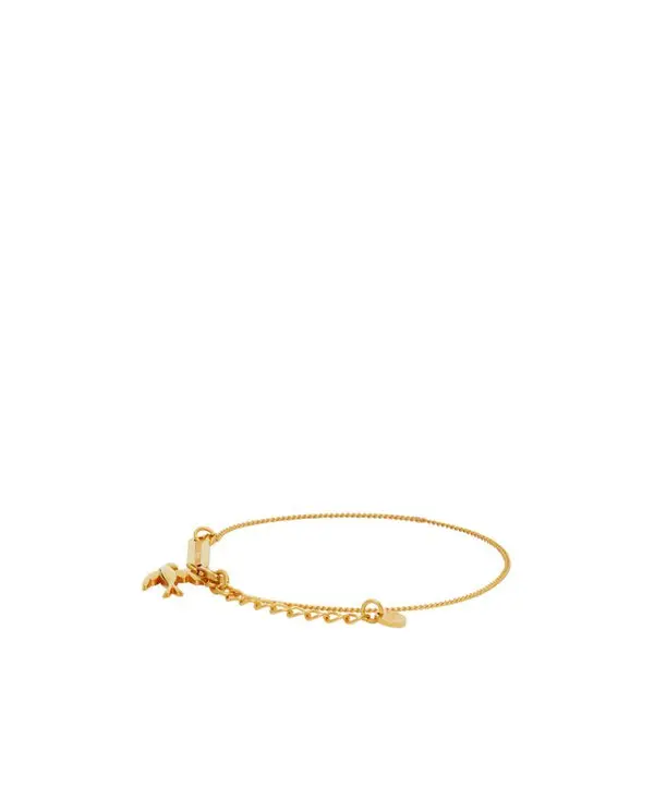 Alexander McQueen Gold Tone Flying Swallow Bracelet