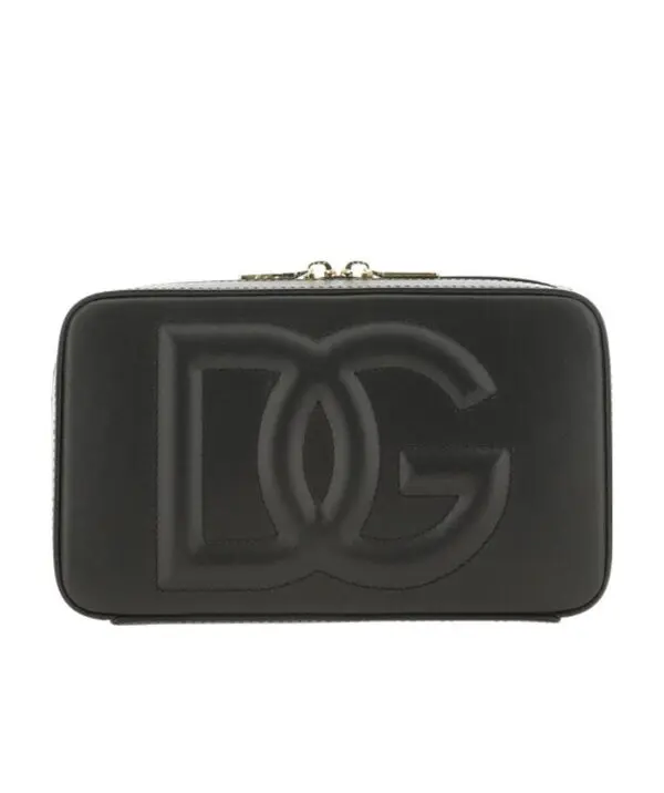 Dolce & Gabbana Logo Embossed Camera Bag - Black