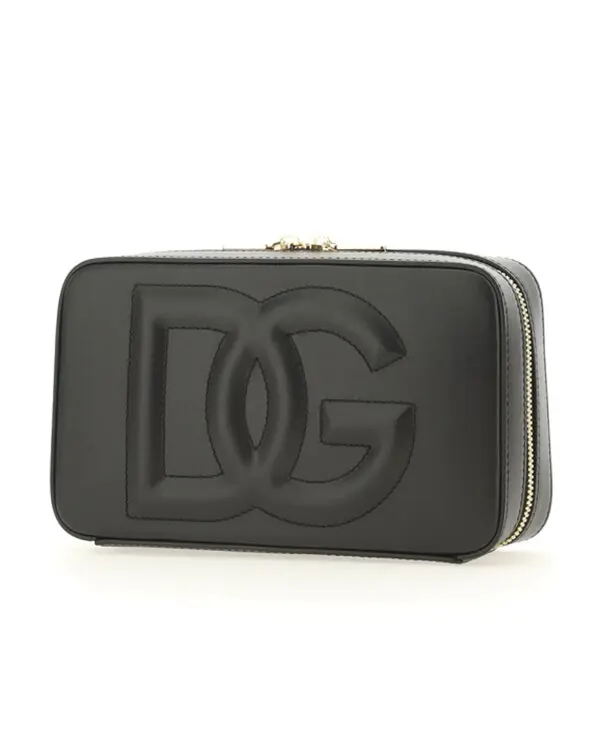 Dolce & Gabbana Logo Embossed Camera Bag - Black