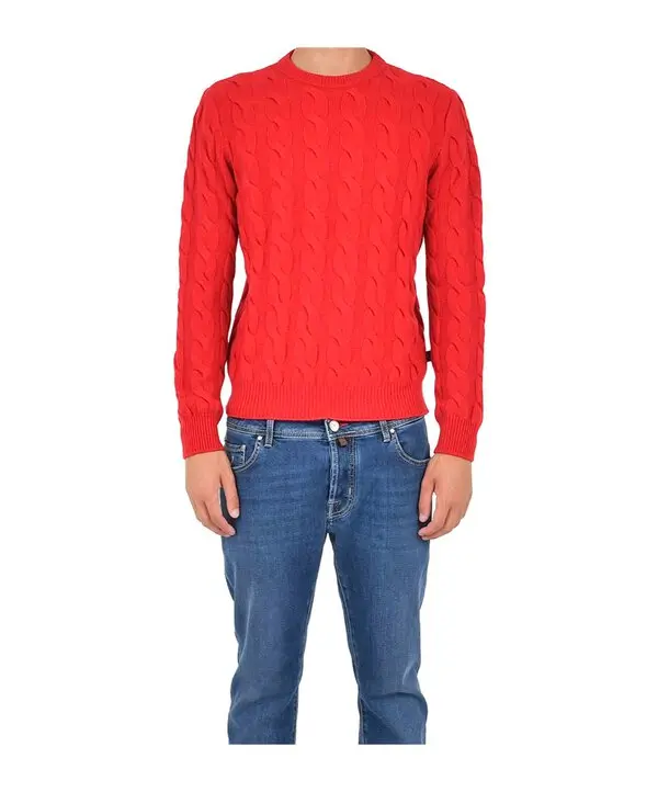 Jacob Cohen Long-sleeved Crewneck Jumper - Red