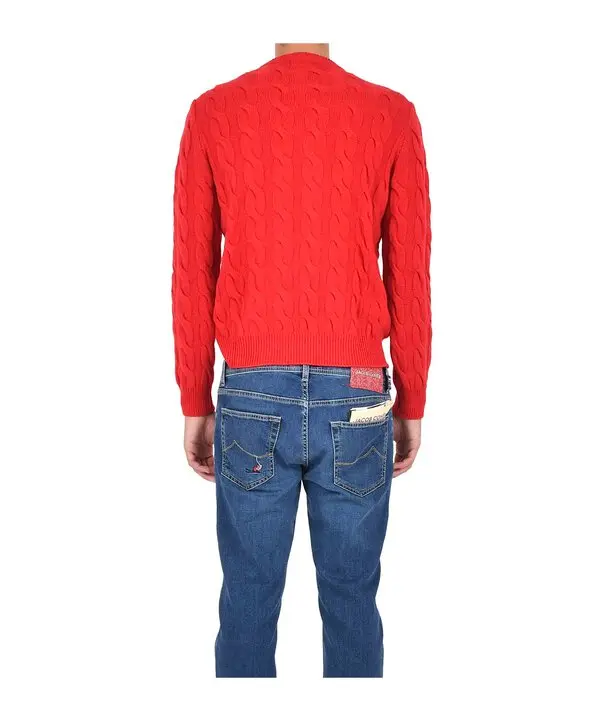 Jacob Cohen Long-sleeved Crewneck Jumper - Red