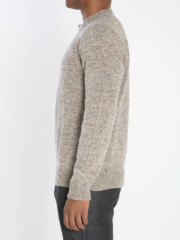 Barena Venezia Speckled Crew-neck Wool Sweater - Nude