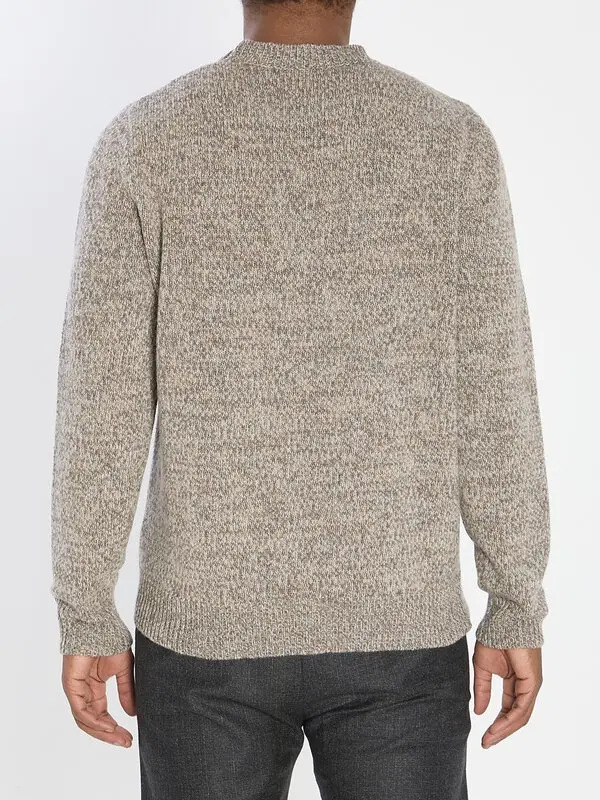 Barena Venezia Speckled Crew-neck Wool Sweater - Nude
