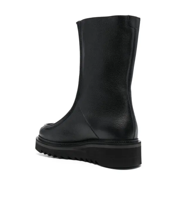 FERRAGAMO Zip-front Leather Boots