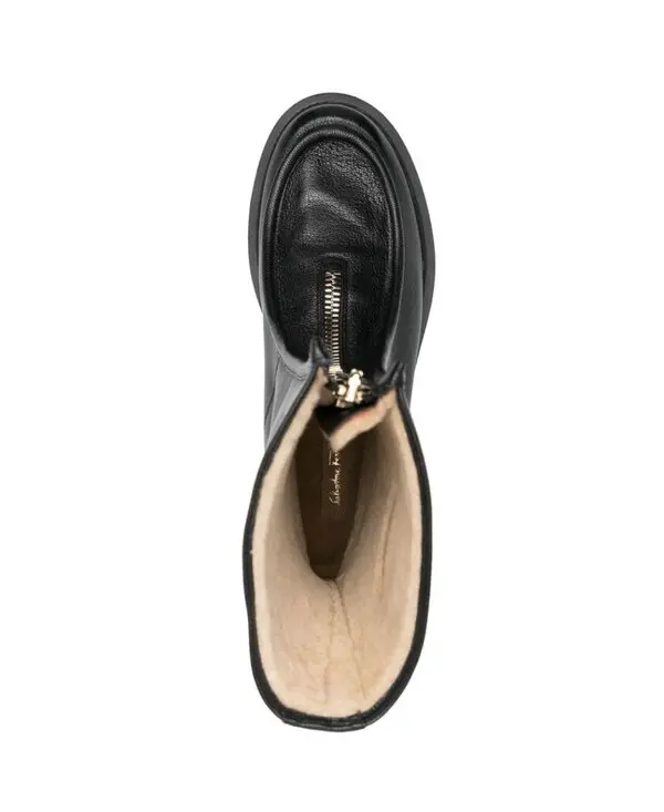 FERRAGAMO Zip-front Leather Boots
