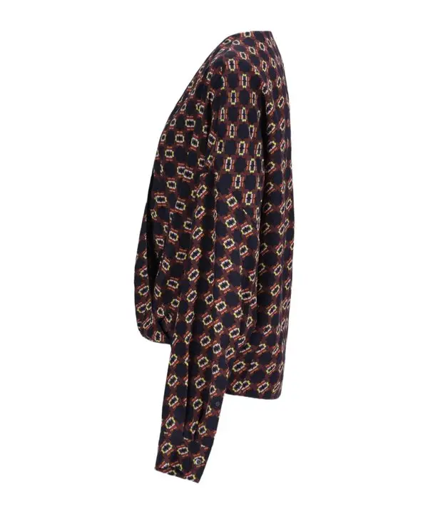 Dries Van Noten V-neck Blouse With Elastic Hem