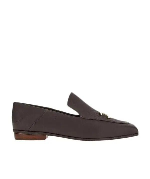 FERRAGAMO Logo Detail Loafers - Black