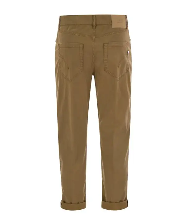 DONDUP Koons Loose Fit Jeans With Jewelled Buttons - Brown