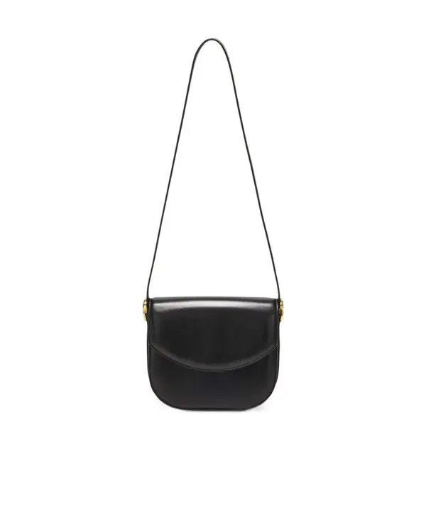 JIL SANDER Medium Coin Foldover Crossbody Bag - Black