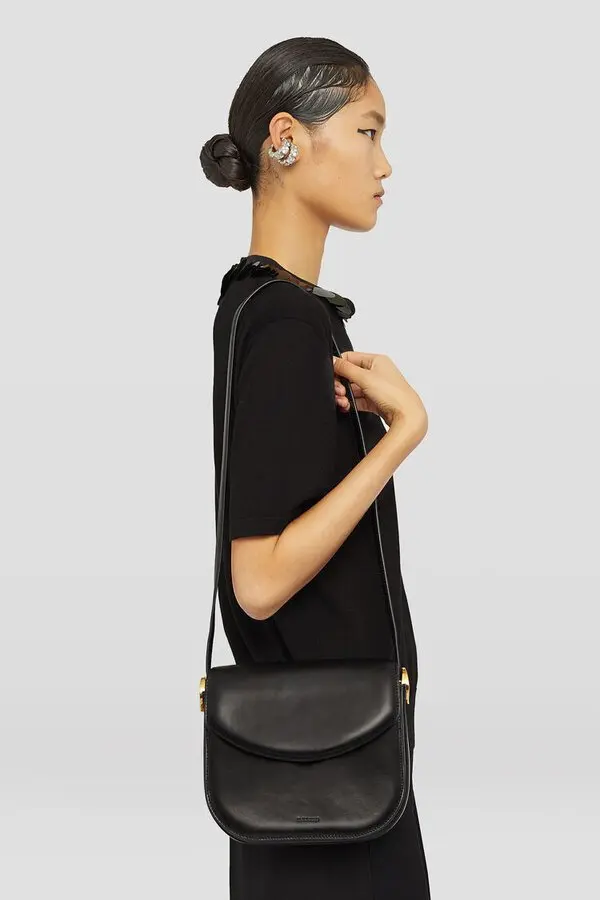 JIL SANDER Coin Foldover Crossbody Bag