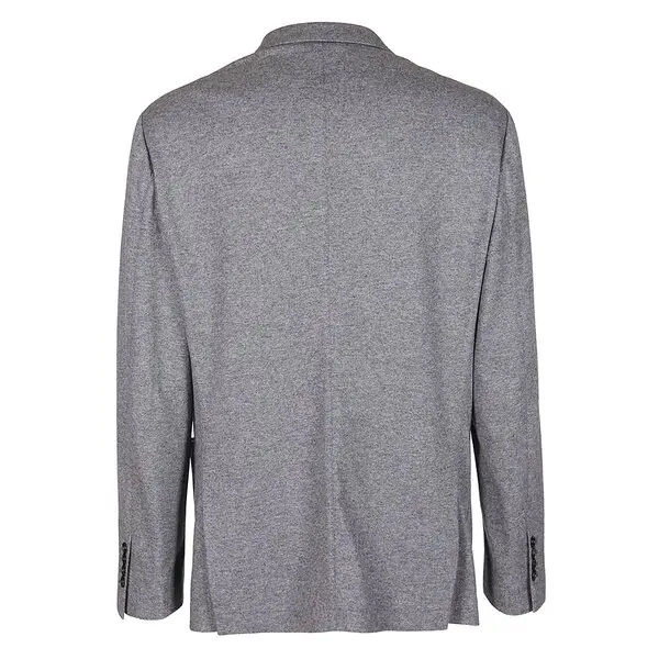 Brunello Cucinelli Single Breasted Jersey Blazer - Grey