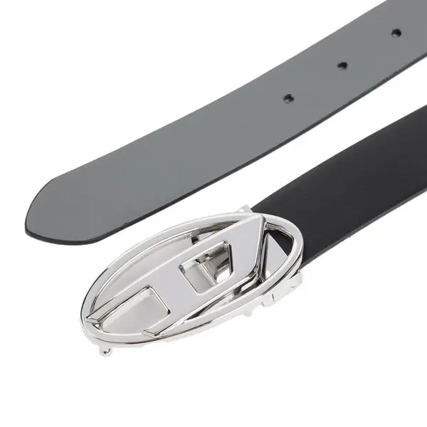 DIESEL® Reversible Oval D Buckle Belt - Black