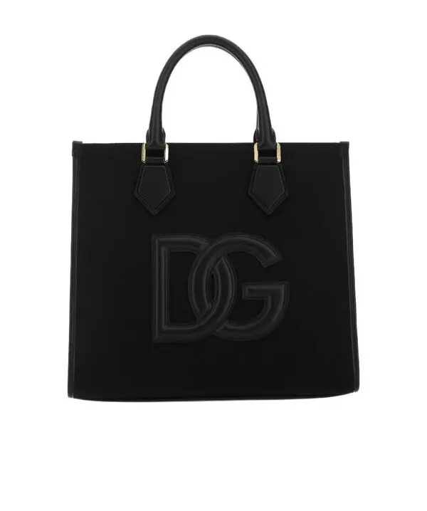 Dolce & Gabbana Logo Patch Tote Bag - Black