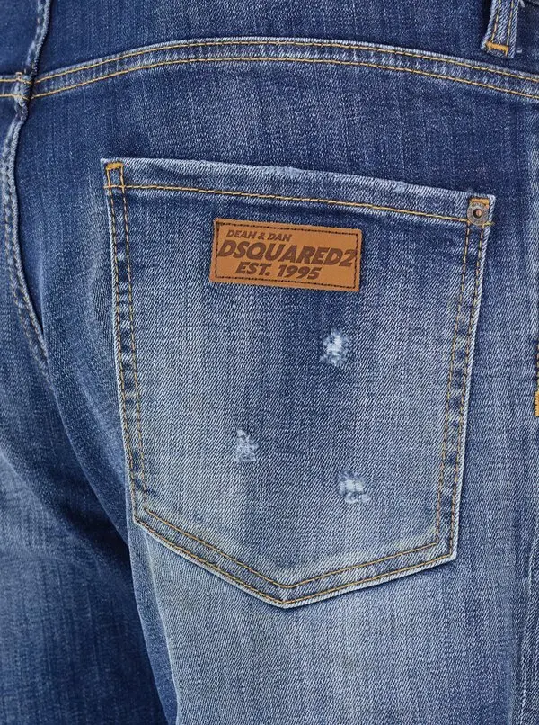 Dsquared2 Distressed Skinny Jeans - Blue