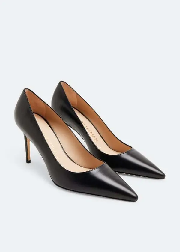 STUART WEITZMAN Logo High Heels - Black