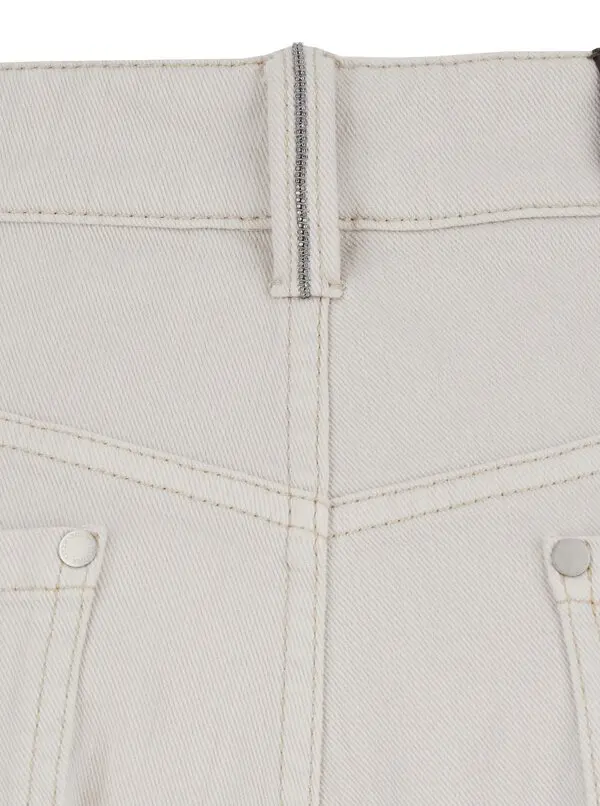 Brunello Cucinelli Straight-leg Jeans With Logo Patch
