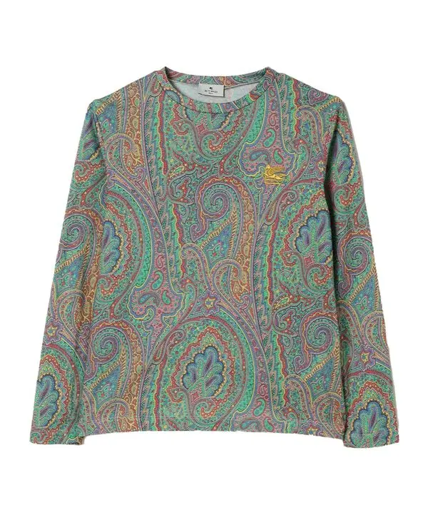 Etro Paisley Print Long Sleeve T-shirt