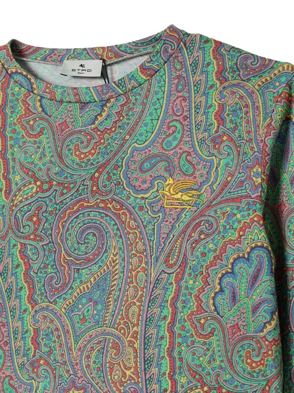 Etro Paisley Print Long Sleeve T-shirt