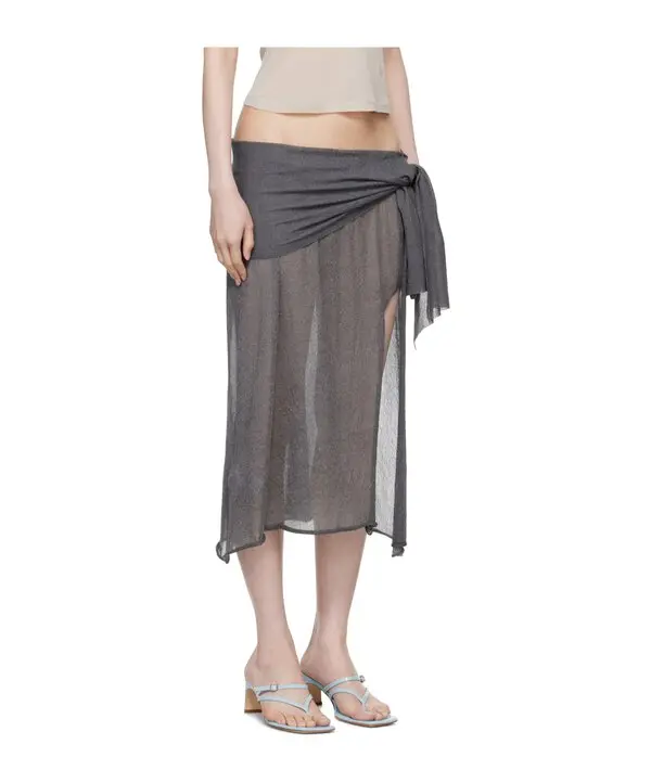 Paloma Wool Gray Dakota Midi Skirt