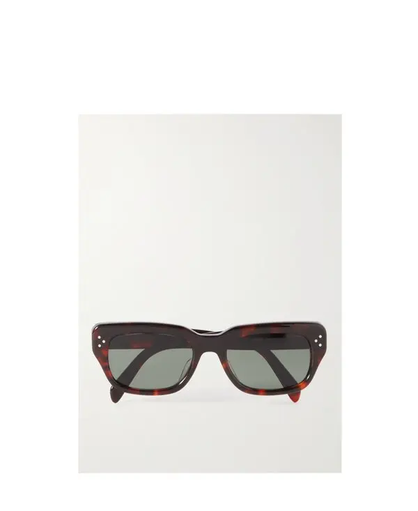 Celine D-frame Logo Sunglasses - Gray